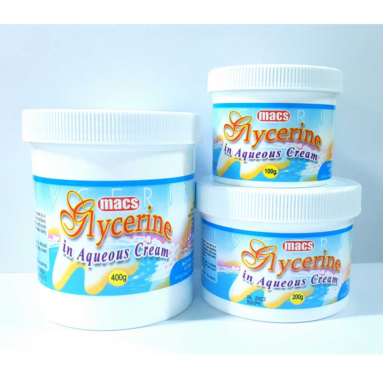MACS 5% GLYCERINE IN AQUEOUS CREAM 400G - Armstrong Health Care